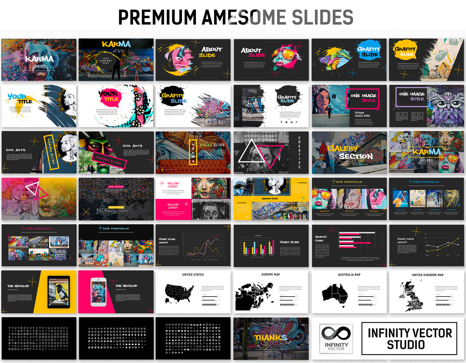 Karma Creative Presentation PowerPoint template